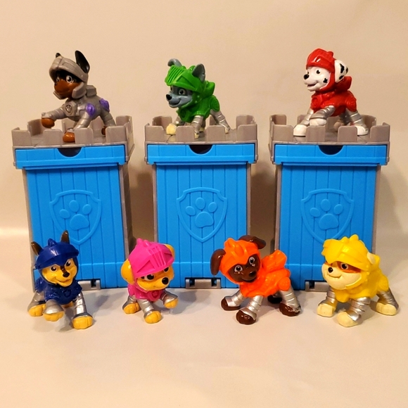Nickelodeon | Toys | Paw Patrol Rescue Knights Mini Figures Complete 7 ...